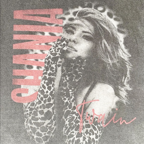 Shania Twain | Tops | Shania Twain Distressed Retro Wash Country Pop ...